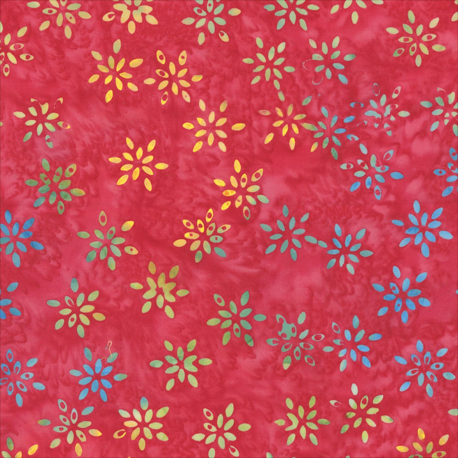 Heart to Heart Hibiscus Sparkling Flowers Batik