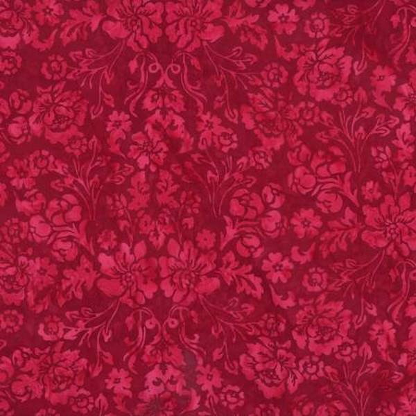 Bali Batik Damask Red Velvet